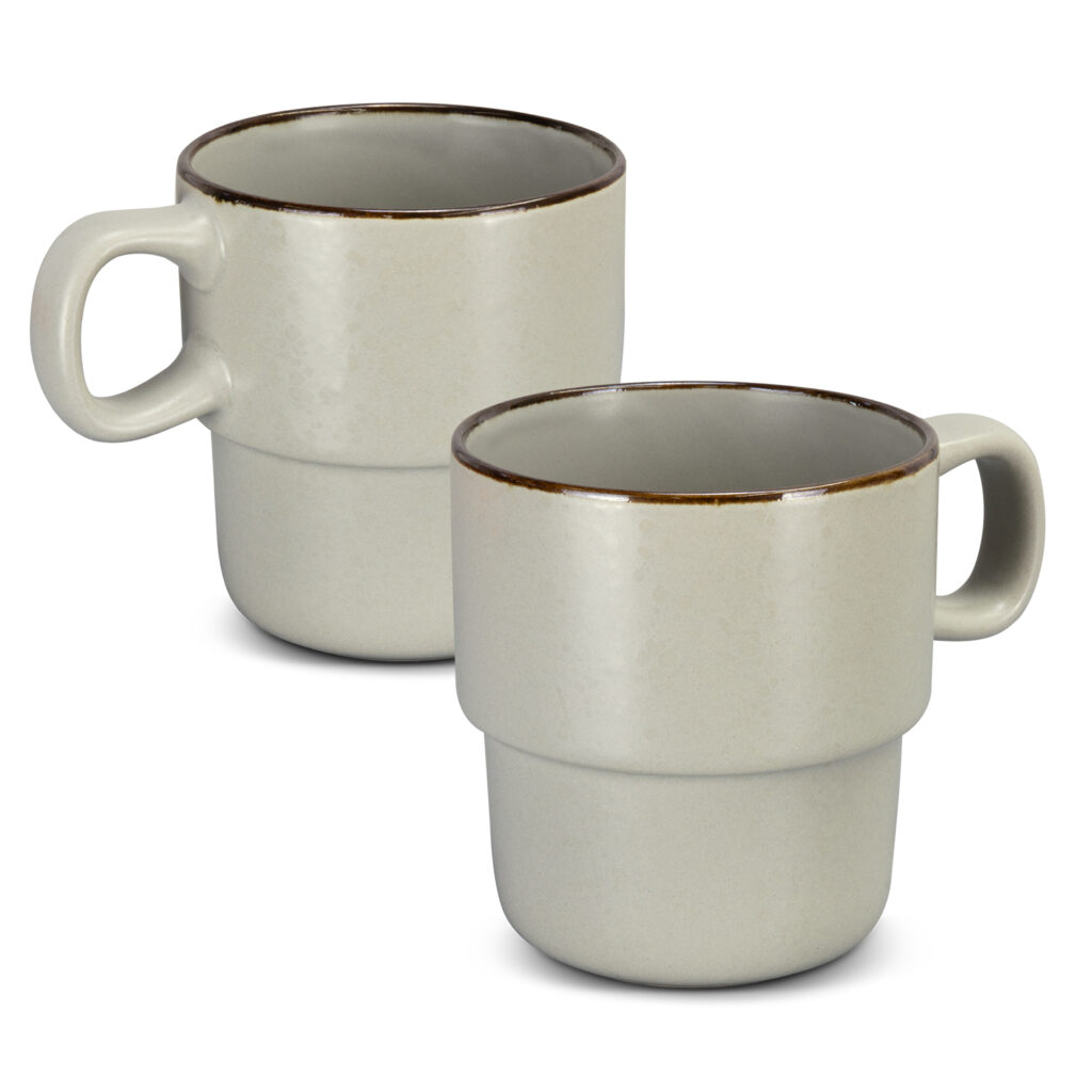128486 - Keepsake Stackable Coffee Cup - Set of 2 - Promote It
